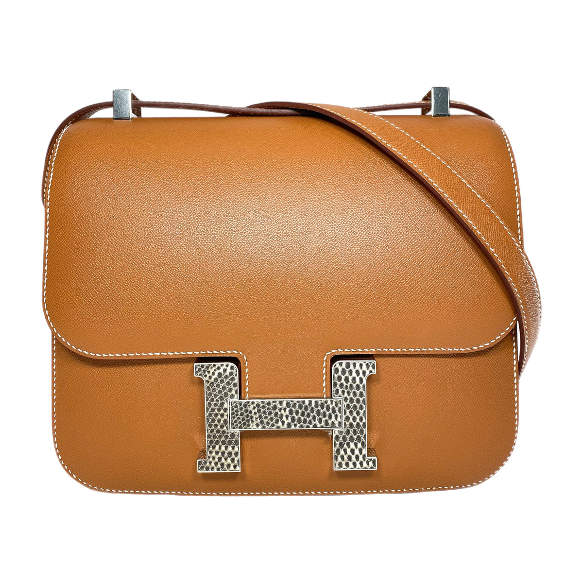 Hermes Constance 24 Gold Madame Ombre Lizard | Consign of the Times