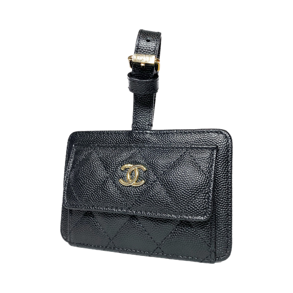Chanel Black Luggage Tag | Consign of the Times