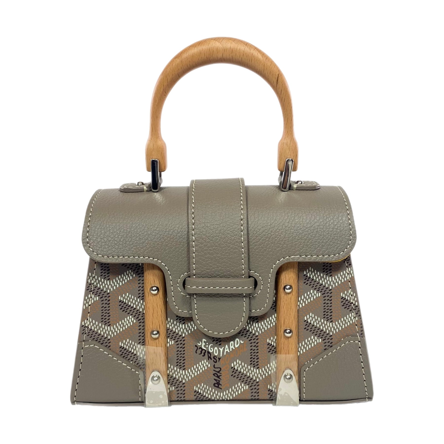 Goyard Gray Nano Saigon Structure Bag | Consign of the Times