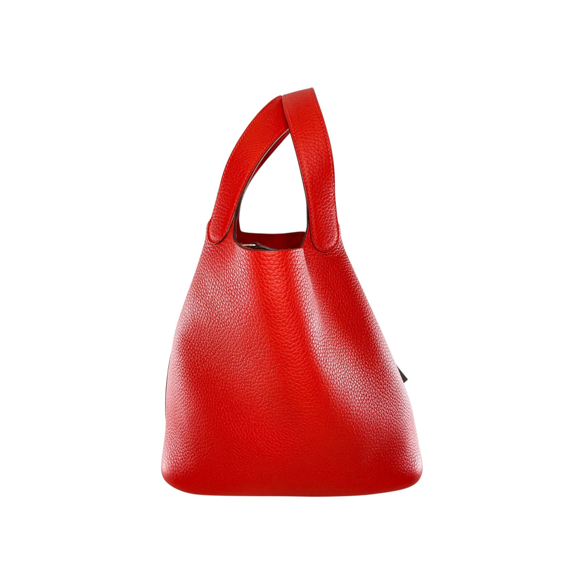 Hermes Picotin 22 Rouge Radieux Clemence Palladium Hardware | Consign ...